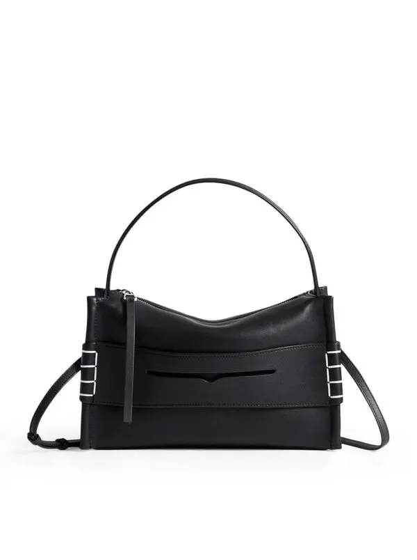 JW Anderson J.w.anderson Leather Loafer Bag - Black