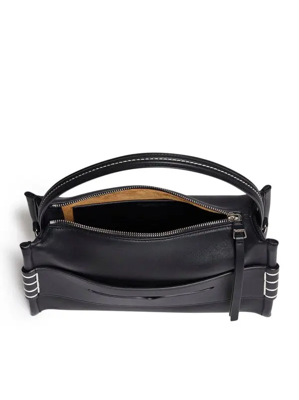JW Anderson Leather Loafer Bag - Black