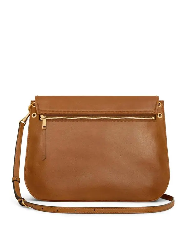 Celine Triomphe Soft Saddlebag - Tan