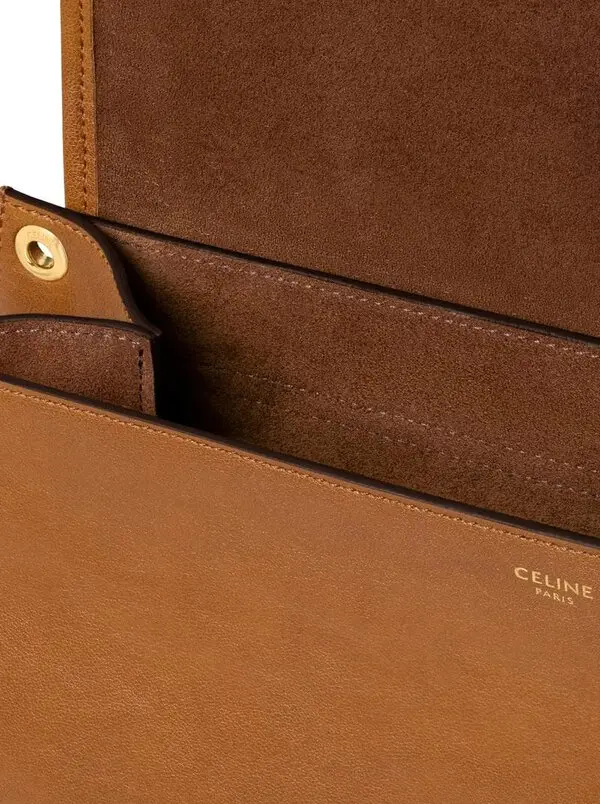 Celine Triomphe Soft Saddlebag - Tan