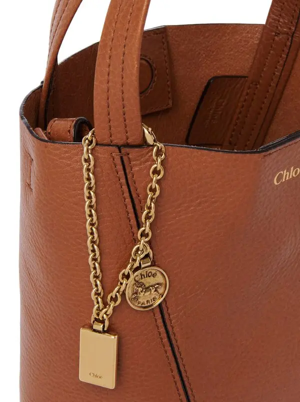 Chloé Grainy Leather Small Tote Bag - Multicolor