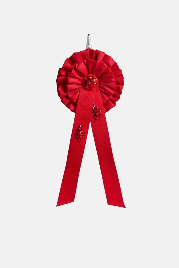 Simone Rocha Ribbon Rosette Coin Purse With Emb - Multicolor