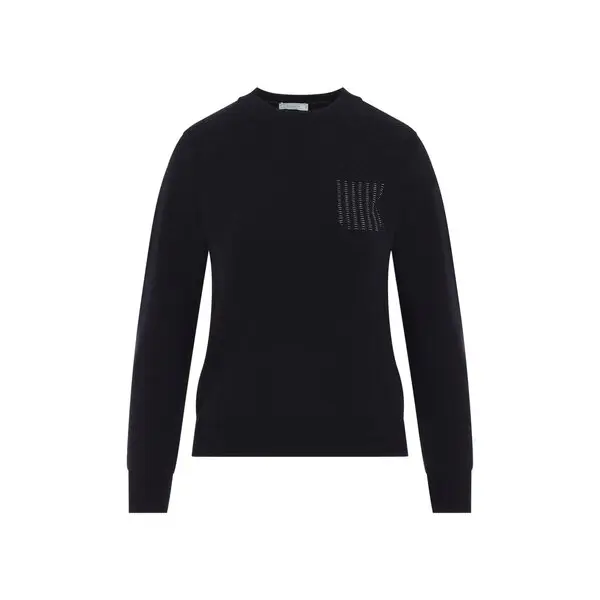Peserico Pescarico Fine-knit Wool-silk-cashmere Sweater - Blue