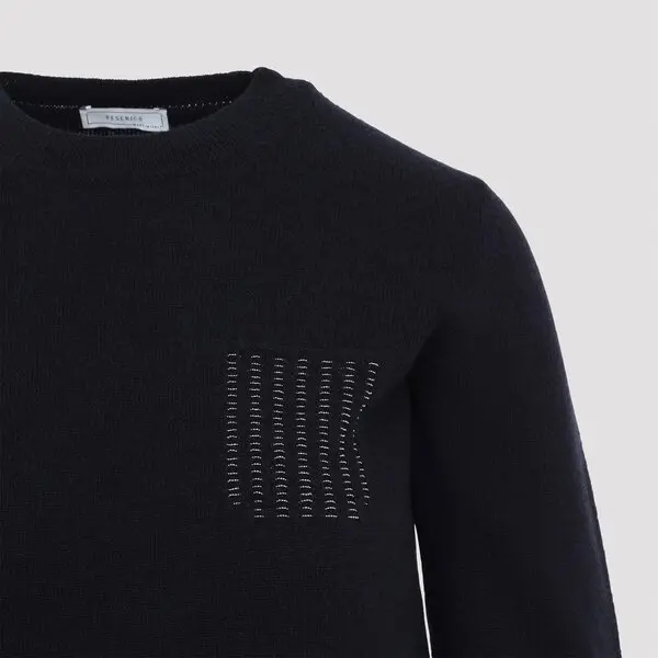 Peserico Pescarico Fine-knit Wool-silk-cashmere Sweater - Blue