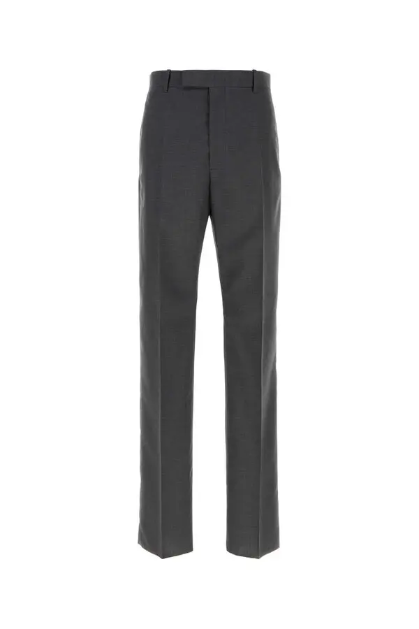 JIL SANDER Dark Grey Wool Pant