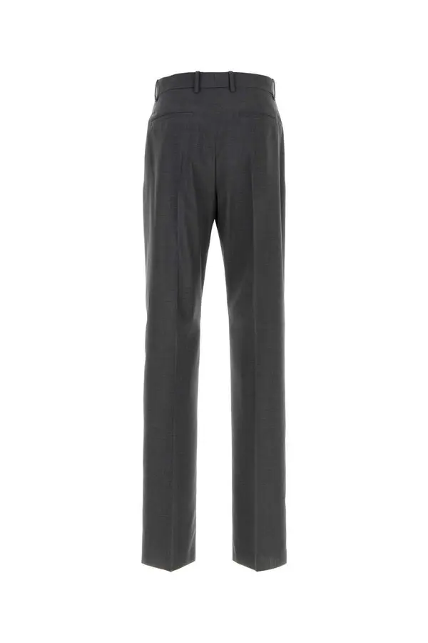 JIL SANDER Dark Grey Wool Pant