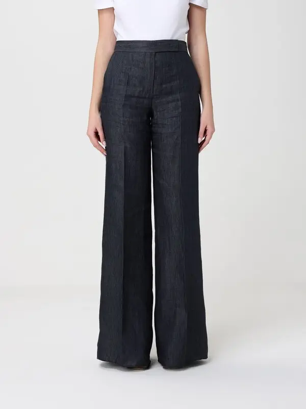 Max Mara Deserto Linen Palazzo Trousers