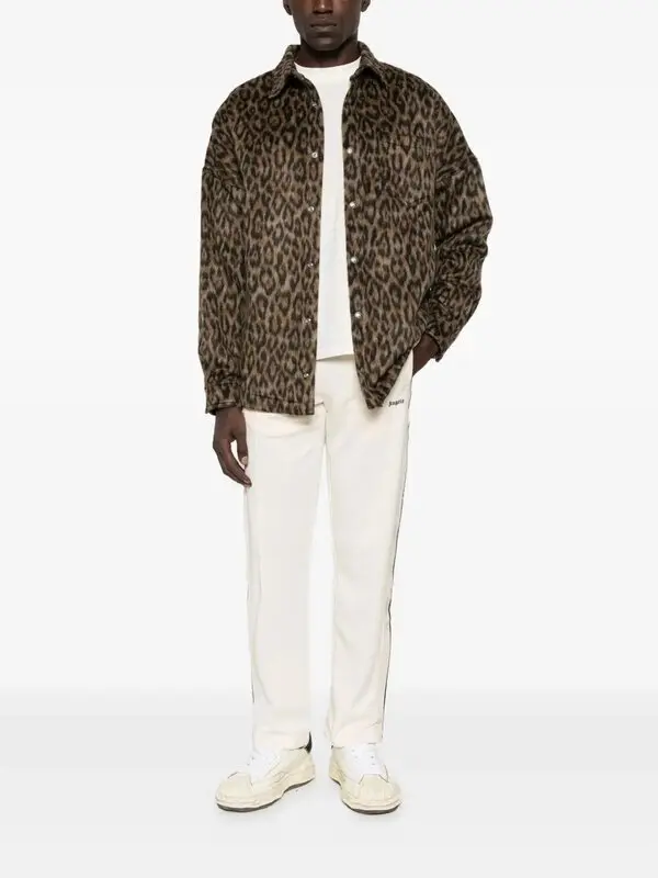 Palm Angels Classic Logo` Animalier Overshirt