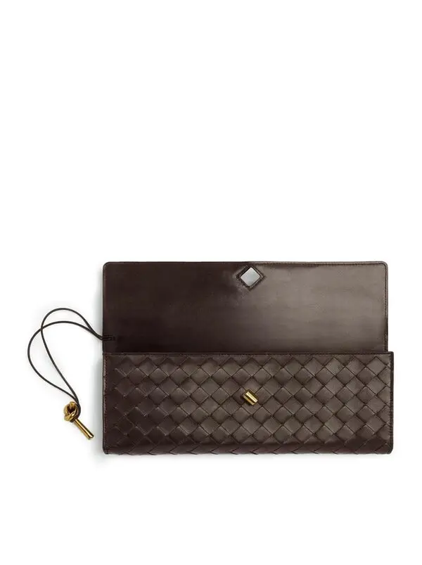 Bottega Veneta Intrecciato Leather Clutch - Multicolor