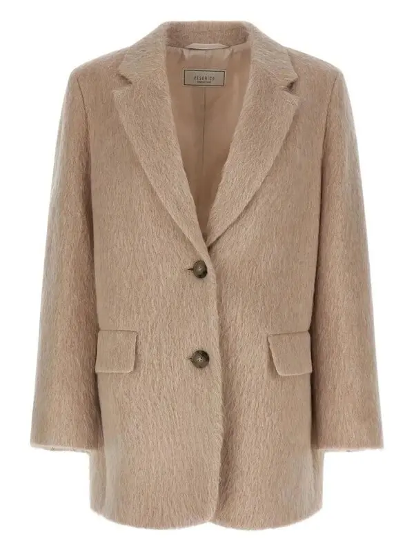 Peserico Alpaca Single-button Blazer - Multicolor
