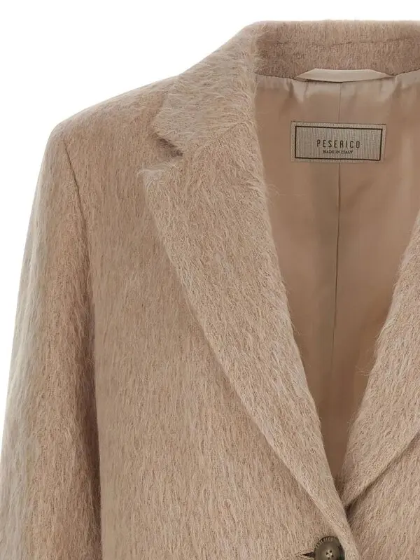 Peserico Alpaca Single-button Blazer - Multicolor