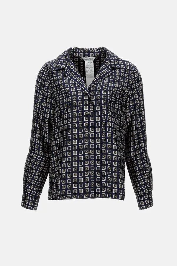 Max Mara Geometric Silk Shirt - Multicolor