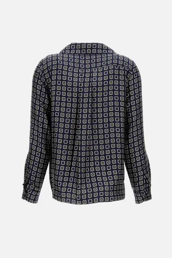 Max Mara Geometric Silk Shirt - Multicolor