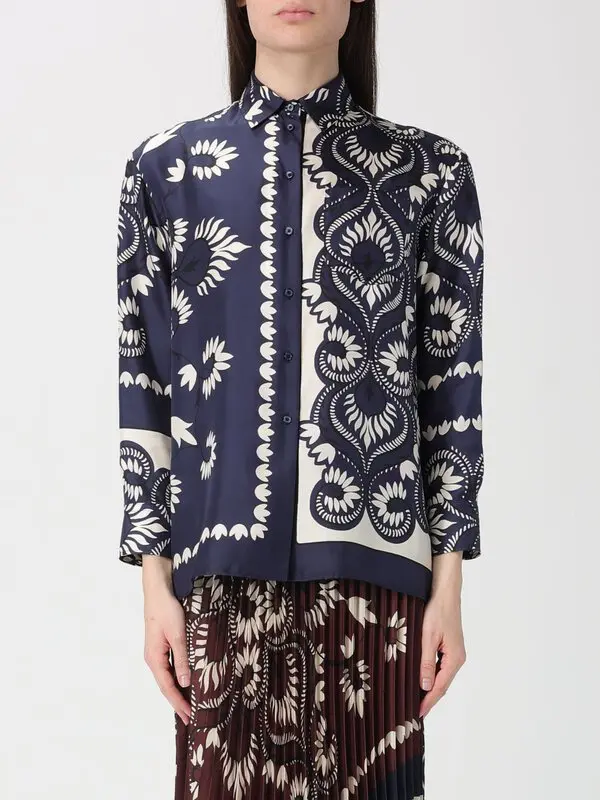 Max Mara Printed Silk Shirt