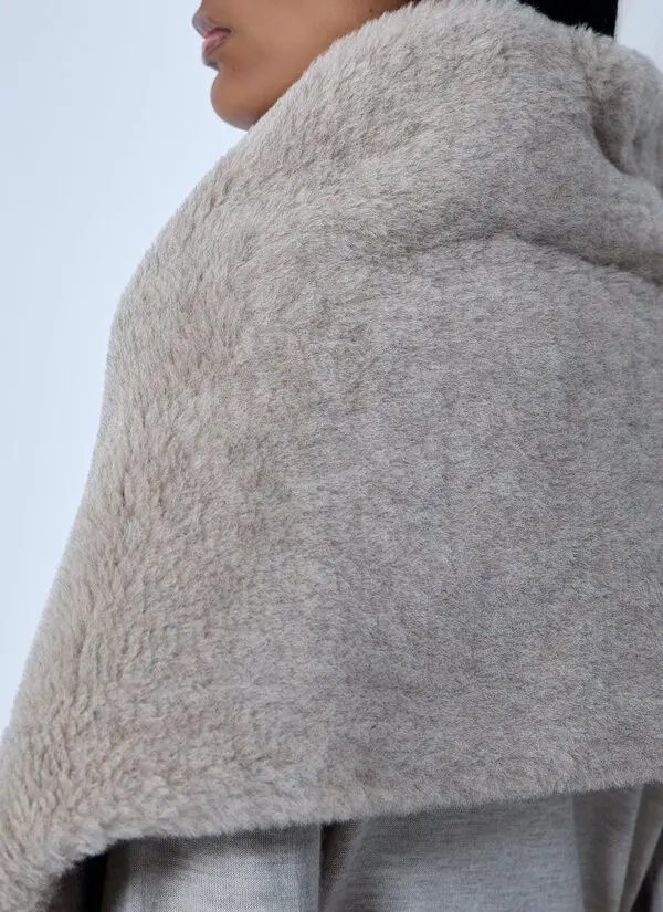Max Mara Fringed Wool Scarf - Green