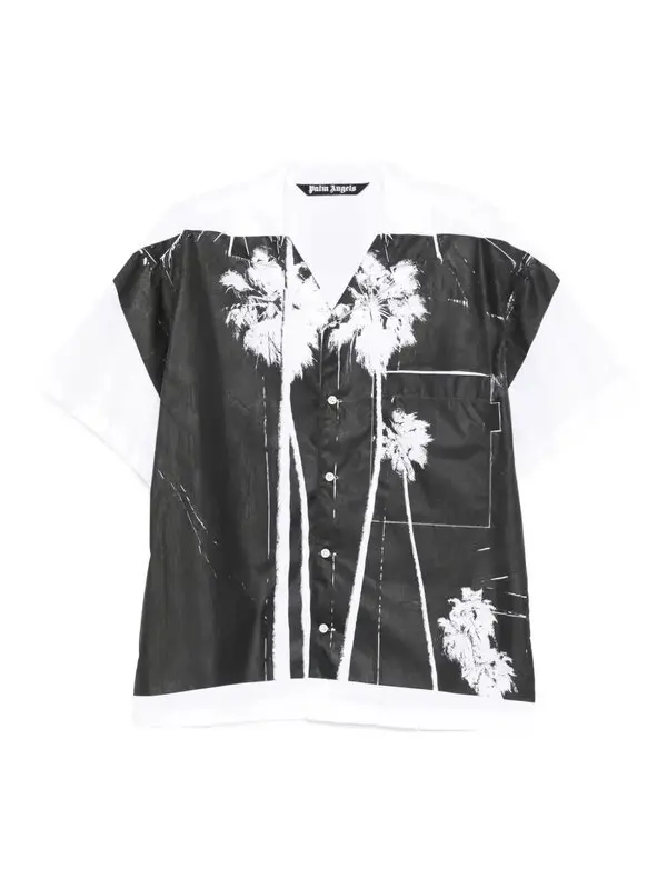 Palm Angels Dec Palm Culture` Bowling Shirt