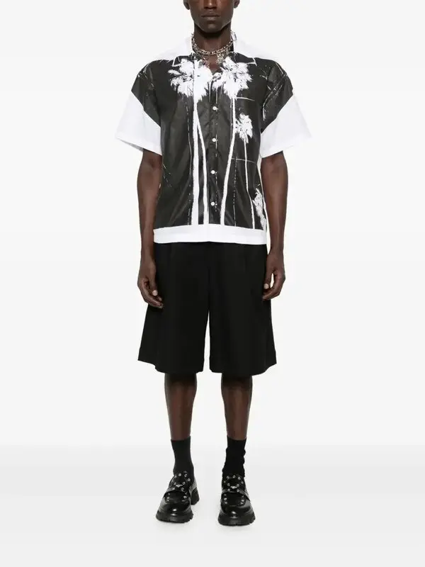 Palm Angels Dec Palm Culture` Bowling Shirt