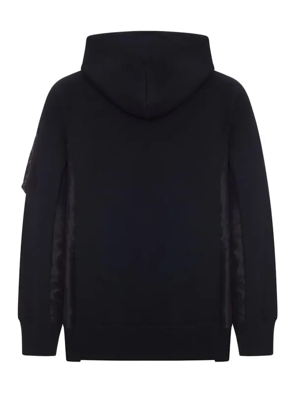 Sacai Cotton And Nylon Hoodie