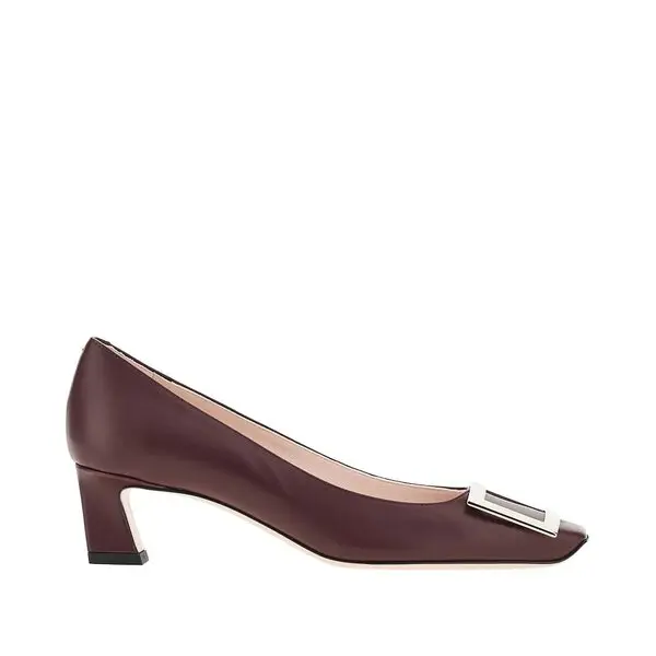 ROGER VIVIER Trompette Leather Pumps - Red
