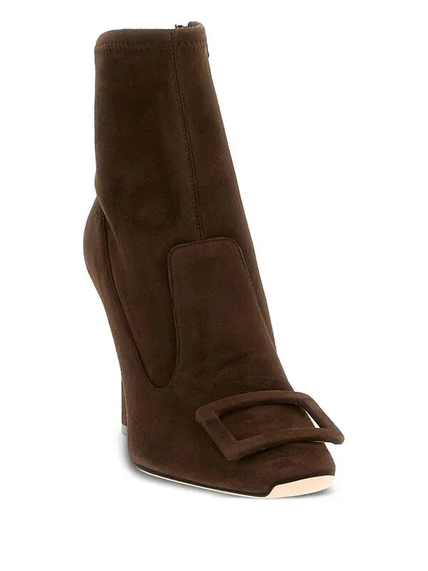 ROGER VIVIER Trompette Suede Leather Boots