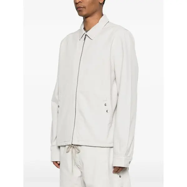 Rick Owens Neutrals Jackets Shirt Jackets