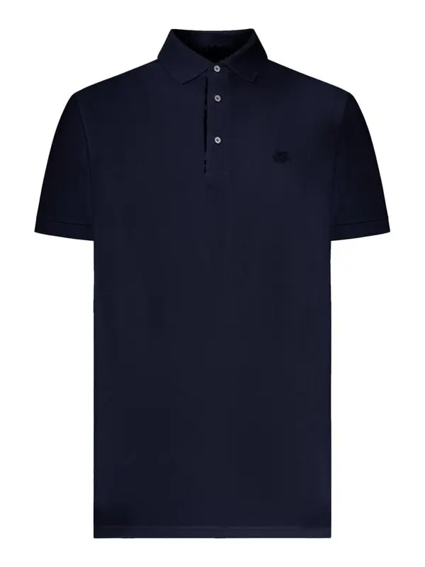 Etro Cotton Polo Shirt With Printed Details