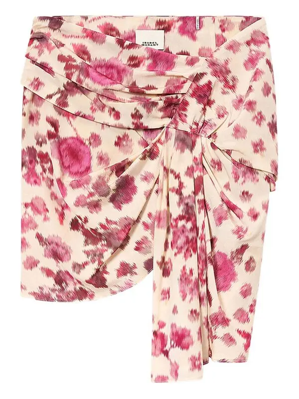Isabel Marant Étoile Ovia Printed Silk Skirt - Multicolor