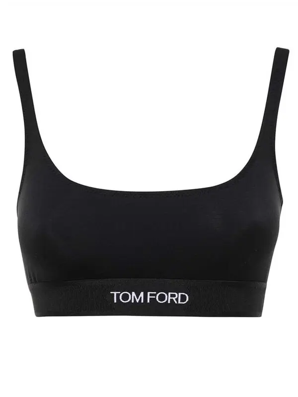 TOM FORD Modal Logo Bralette - Black