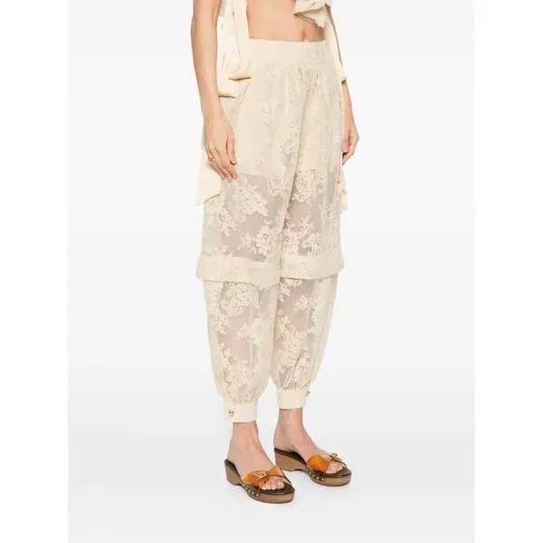 Zimmermann Neutrals Trousers Tapered Trousers