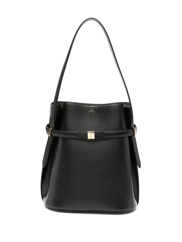 TOTEME Belted Leather Bucket Bag - Multicolor