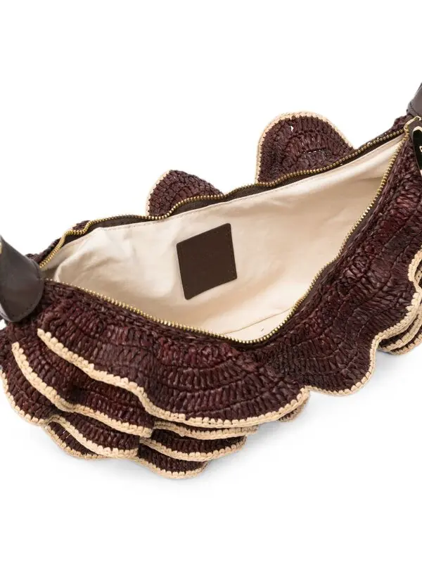 Zimmermann Goldentime Rafia Shoulder Bag