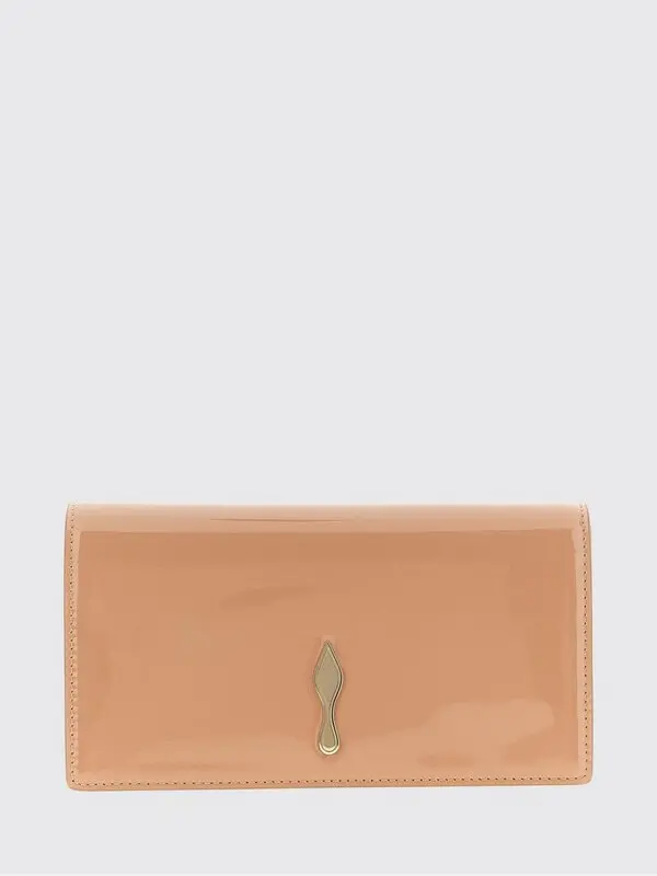 CHRISTIAN LOUBOUTIN Bettina Patent Leather Clutch - Pink