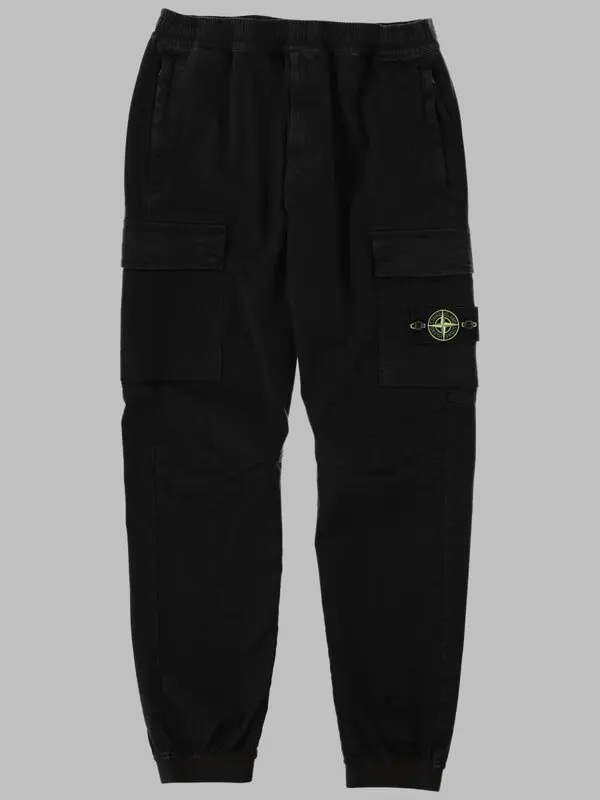 Stone Island Pantalone Cargo Con Patch Logo