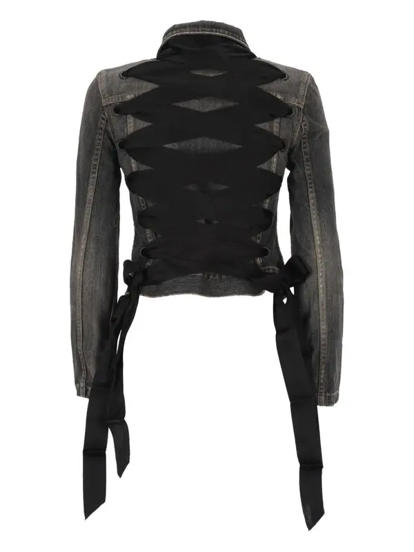 Balenciaga Lace-up Denim Jacket