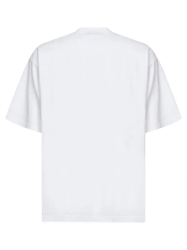 Balenciaga White Messy Spray Medium Fit T-shirt