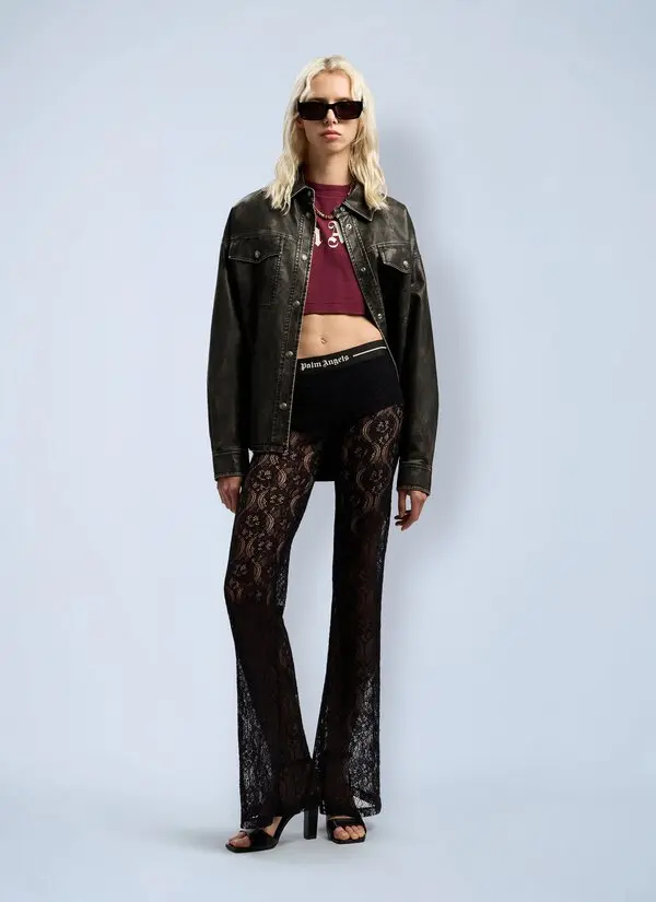 Palm Angels Classic Logo Lace Pants