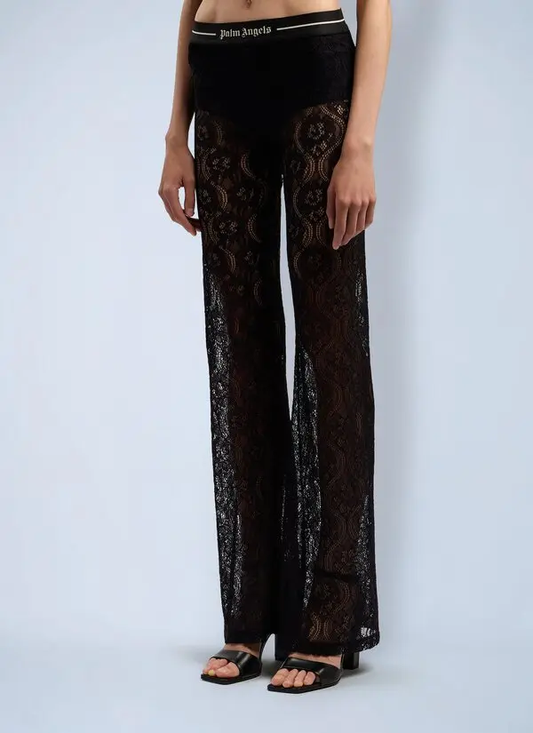 Palm Angels Classic Logo Lace Pants