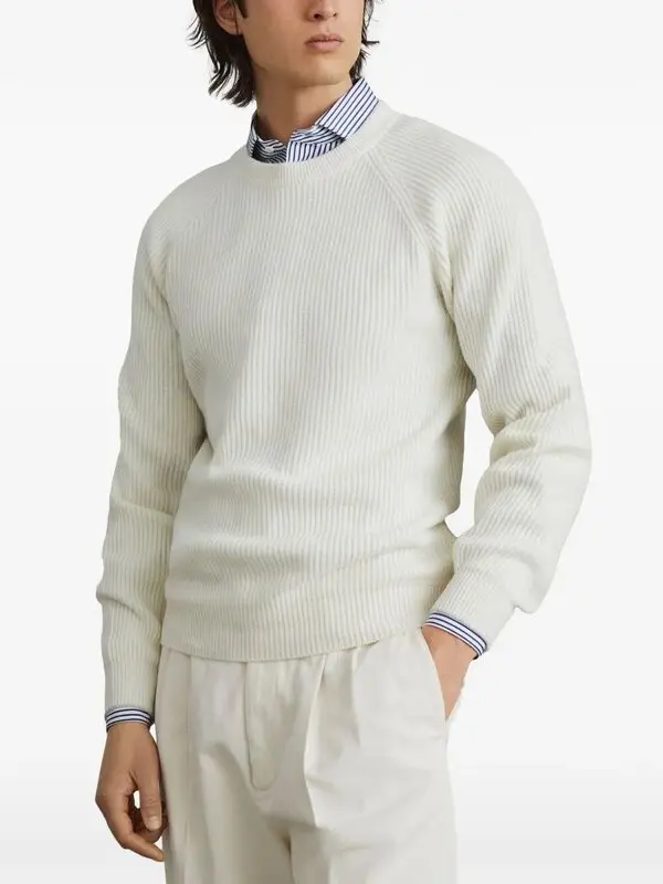 Brunello Cucinelli English Rib Knit Sweater