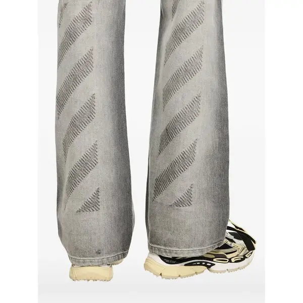 Off-White Slim-fit Denim Jeans - Gray