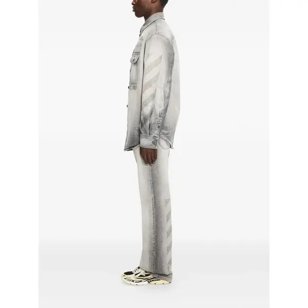 Off-White Slim-fit Denim Jeans - Gray