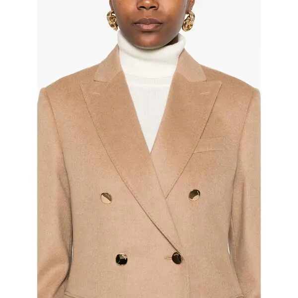 Max Mara Double-breasted Camel Fur Blazer
