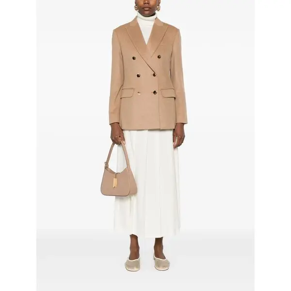 Max Mara Double-breasted Camel Fur Blazer