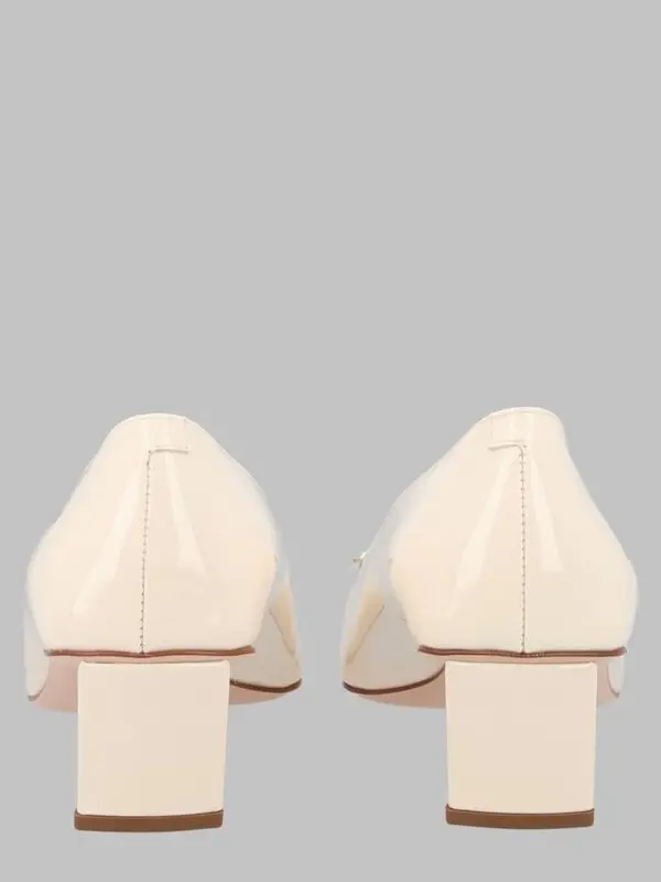 ROGER VIVIER Belle Vivier Patent Pumps - Cream