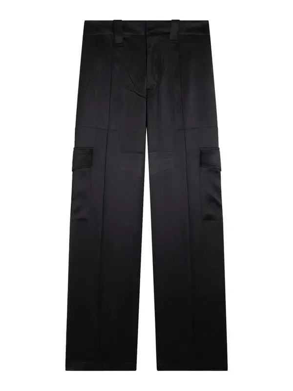 Phoebe Philo Liquid Cargo Trousers - Black