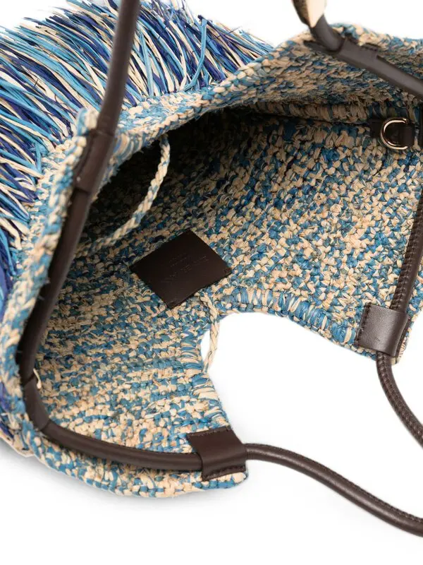 Zimmermann Goldentime Small Rafia Tote