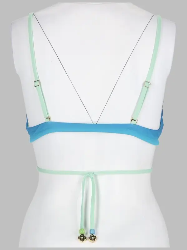 Casablanca Top Bikini Con Stampa Gradient E Perline