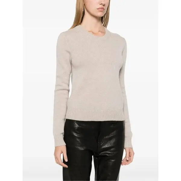 LISA YANG Cashmere Crew Neck Pullover - Cream