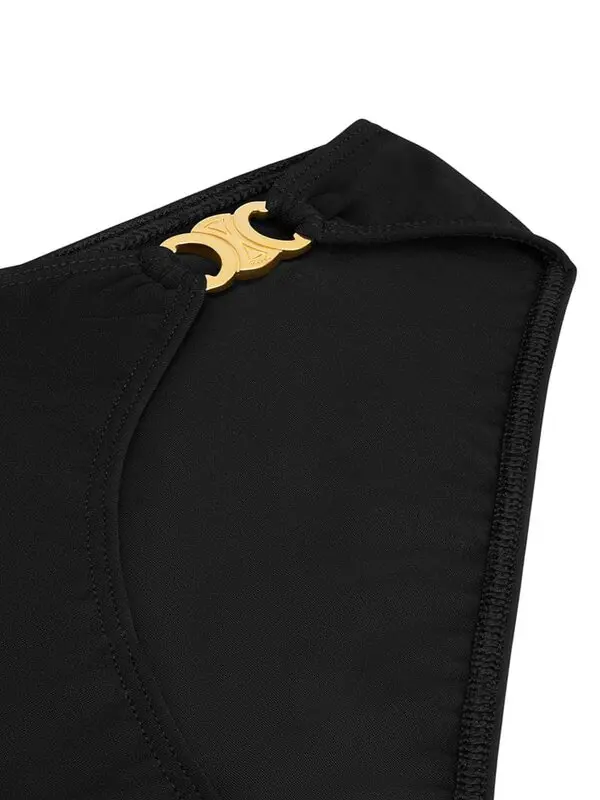 Celine Triomphe Swimsuit Bottom In Matte Jersey