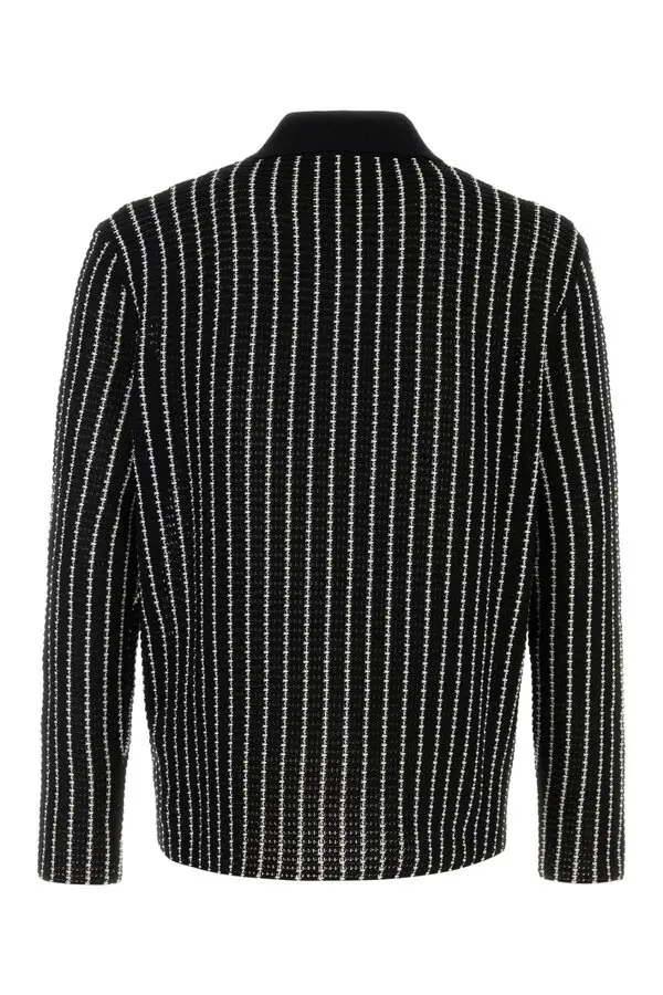 JIL SANDER Embroidered Crochet Cardigan
