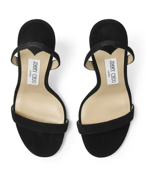 JIMMY CHOO Suede Sandals - Black
